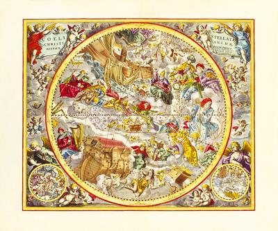 'Coeli Stellati Christiani Haemisphaerium Prius, 1660' Premium Giclee ...