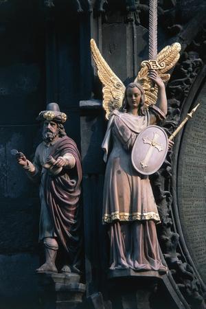Angel Armed with Sword and Shield, Astronomical Clock Giclee Print ...