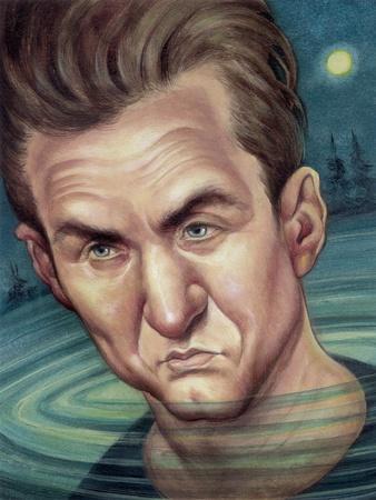 'Sean Penn, 2003 (Acrylic on Illustration Board)' Giclee Print - Anita ...