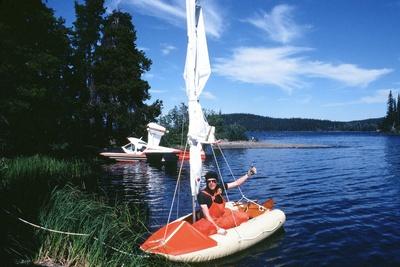 'Fly-In Sailing Dinghy, Sigutlat Lake, Tweedsmuir Park, British ...