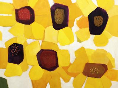 'Six Sunflowers' Art Print - Anne Becker | Art.com