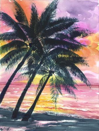 'Secret Island Sunrise' Art Print - Anne Ormsby | Art.com