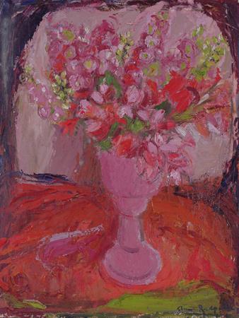 'Pink Flowers, C.1948 (Oil on Board)' Giclee Print - Anne Redpath | Art.com