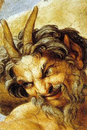 'Satyre at the Farnese Palace in Rome (Mural)' Giclee Print - Annibale ...