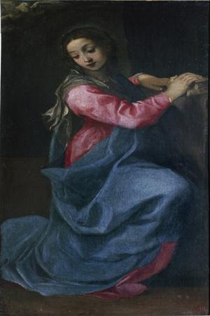 The Virgin of the Annunciation Detail Painting by Annibale Carracci ...