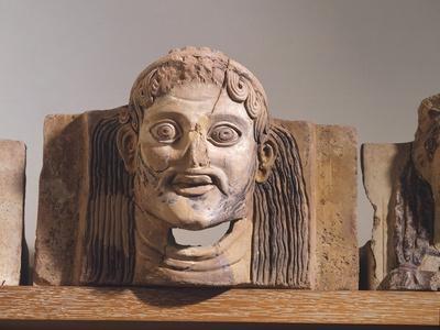 'Antefixes in Clay, from Temple of Apollo in Thermos, Greece, 7th ...