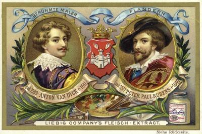 'Antony Van Dyck and Peter Paul Rubens, Flemish Artists' Giclee Print ...