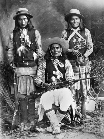 'Apache Men, C1909' Photographic Print | Art.com