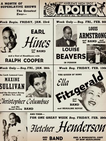Louis Armstrong 1920s Poster
