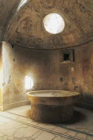 'Apsidal Vault of Calidarium, 80 Bc, Forum Baths, Pompei, Campania ...