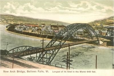 'Arch Bridge, Bellows Falls, Vermont' Art Print | Art.com