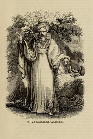 'Arch-Druid in his full Judicial Costume (From the book Old England: A ...