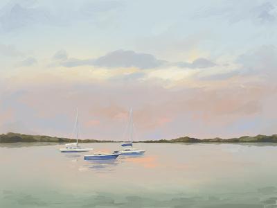 Hazy Sunsets - Drift Giclee Print - Aria Ellis | Art.com