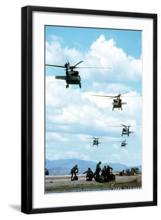 Army Rangers are Inserted by Black Hawk Helicopters into Honduras ...