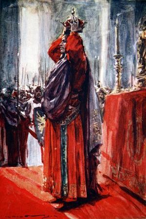 'The Holy Roman Emperor Frederick II crowns himself King of Jerusalem ...