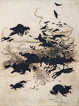 'at the Third Sting the Fox Screamed and down Went His Tail between His ...