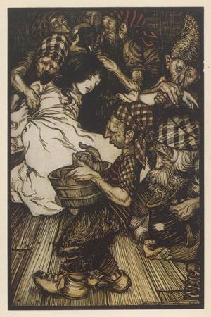 'Rackham, Snow White Found' Art Print - Arthur Rackham | Art.com