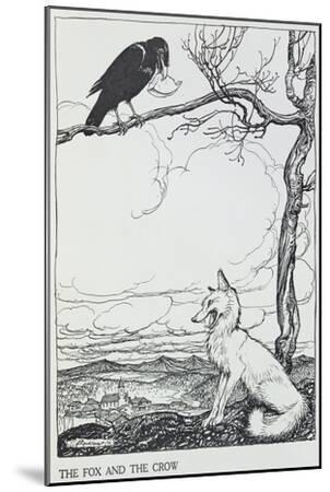The Fox and the Crow, Illustration from 'Aesop's Fables', Published by ...