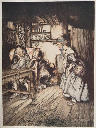 'The Hut in the Forest, from Little Brother & Little Sister and Other ...