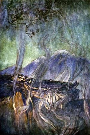 'The Valkyrie / Die Walküre' Giclee Print - Arthur Rackham | Art.com