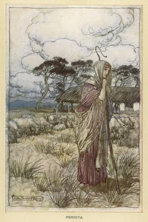 'Winters Tale - Perdita' Art Print - Arthur Rackham | Art.com