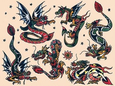 Sailor Jerry Dragon Tattoo