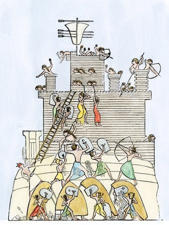 'Assault of a Fortress by the Roman Army: Strategy of Turtle Formation ...