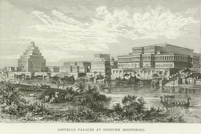 Assyrian Palaces at Nineveh, Restored Giclee Print | Art.com