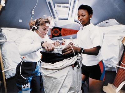 'Astronauts Dr Jan Davis and Dr Mae Jemison, Mission Specialists on ...