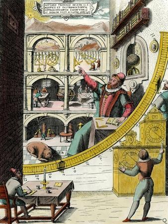 Astronomer Tycho Brahe, Aged 40, with Astronomical Instruments, Giclee ...