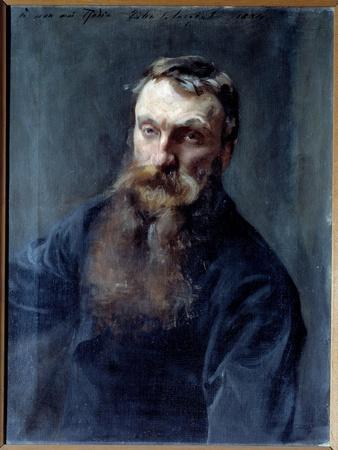 Portrait of the Sculptor Auguste Rodin (1840-1917) Painting by John ...