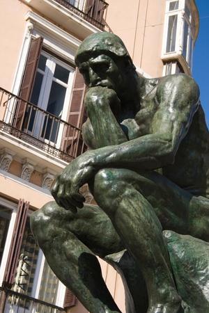 The Thinker Bronze Sculpture by Auguste Rodin 1840 to 1917 Calle ...