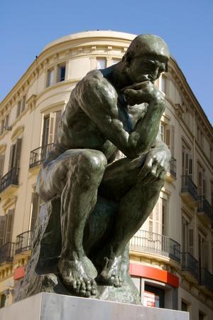 'The Thinker Bronze Sculpture by Auguste Rodin 1840 to 1917 Calle ...
