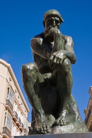 'The Thinker by French Artist Auguste Rodin on Display in Calle Larios ...