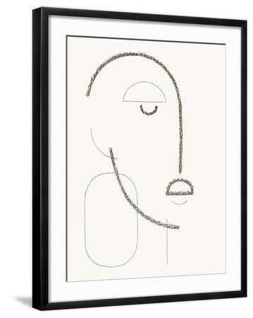 Linear Face - Basic Framed Giclee Print - Aurora Bell | Art.com