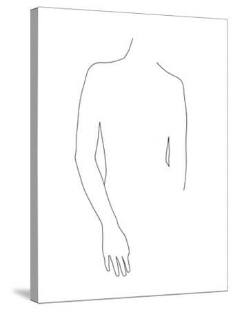 Linear Poetry - Posture Stretched Canvas Print - Aurora Bell | Art.com