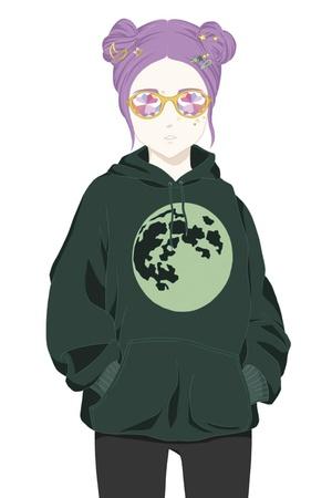 'Tsuki' Giclee Print - Aurora Bell | Art.com