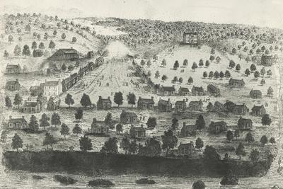 Austin, Capital City of Texas, 1840, Lithograph, United States of ...