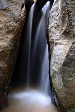 'Keyhole Falls, Near The Subway, In The Back Country Of Zion National ...