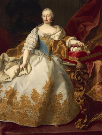 'Austria, Vienna, Portrait of Maria Theresa Habsburg, Holy Roman ...
