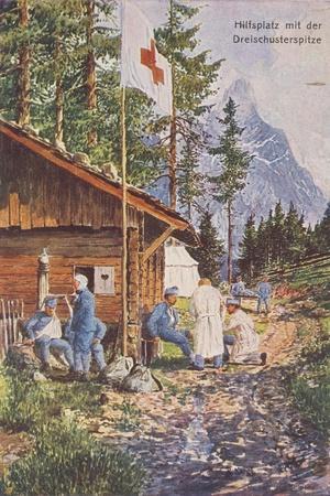 'Austrian Red Cross Card from WWI' Giclee Print | Art.com