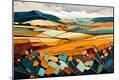 Abstract Landscape with Rolling Hills Art Print - Avril Anouilh | Art.com