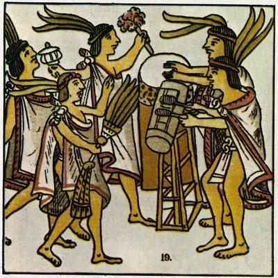 'Aztec Musicians Playing Instruments from the Florentine Codex' Giclee ...