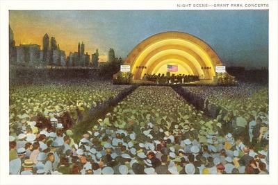 'Band Shell, Grant Park, Chicago, Illinois' Art Print | Art.com
