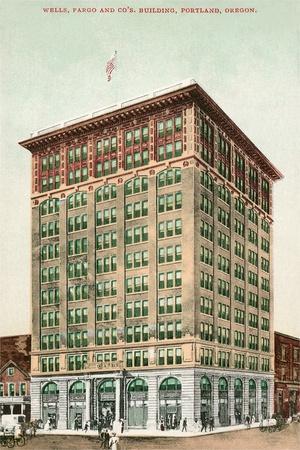 'Bank Building, Portland, Oregon' Art Print | Art.com
