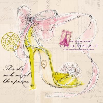 'Princess Shoe' Art Print - Barbara Lindner | Art.com