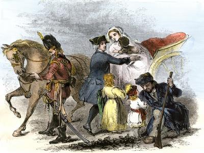 'Baroness Von Riedesel and Her Children Greeted by General Philip ...