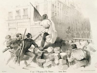 Barricades in Paris During 1848 Revolution, France Giclee Print | Art.com