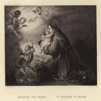'St Anthony of Padua' Giclee Print - Bartolome Esteban Murillo | Art.com