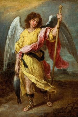 'The Archangel Raphael' Giclee Print - Bartolome Esteban Murillo | Art.com